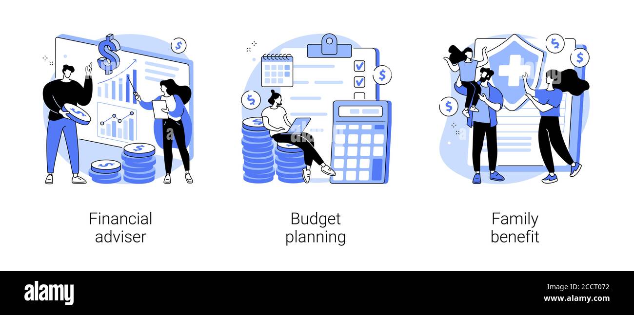 Money management abstract concept vector illustrations Stock Vector ...