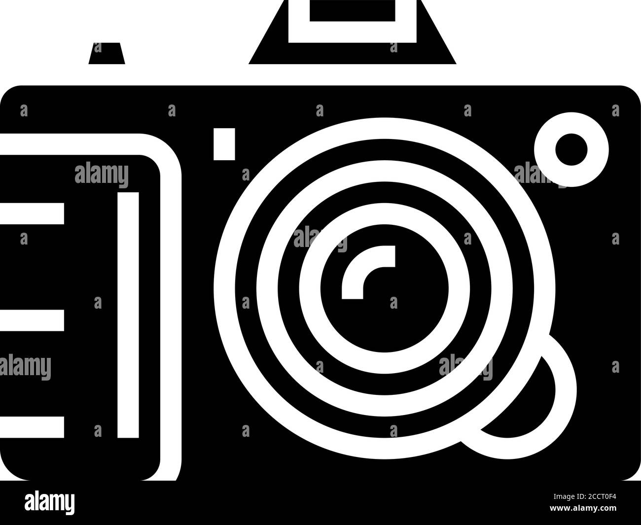 Photo camera device glyph icon hi-res stock photography and images - Alamy