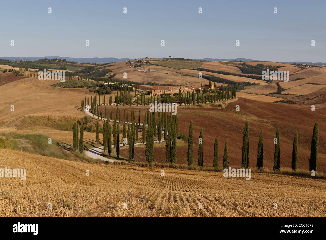 Tuscany landscape, around the city of Siena Stock Photo - Alamy
