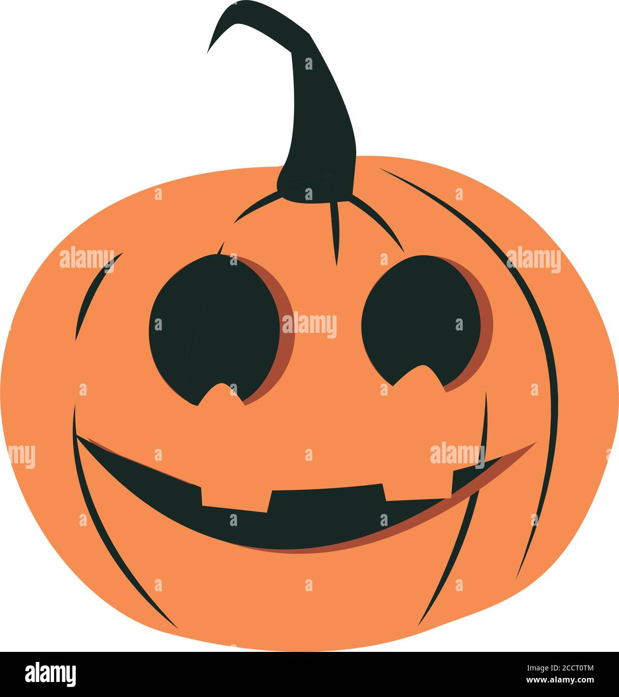 happy halloween, horror face pumpkin trick or treat party celebration ...