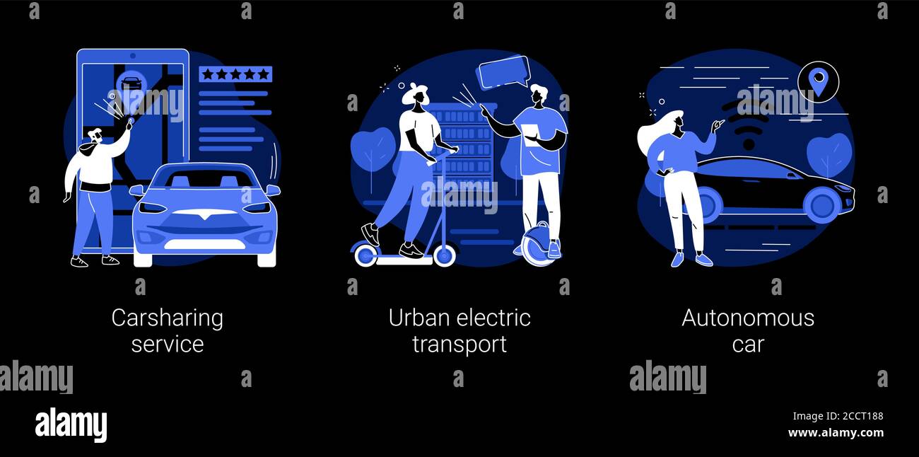 Urban transportation abstract concept vector illustrations Stock Vector ...
