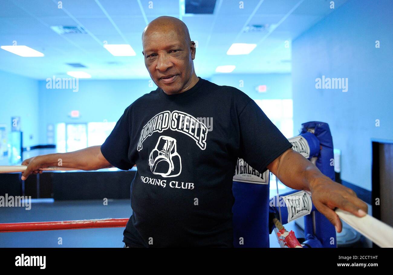 North Las Vegas, Nevada, USA. 2nd June, 2014. Retired professional boxing referee RICHARD STEELE ...