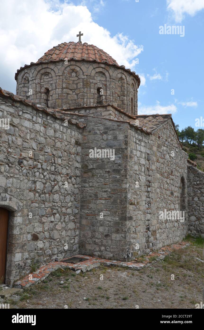 Moni Thari Monastery on the island of Rhodes, Greece Stock Photo - Alamy