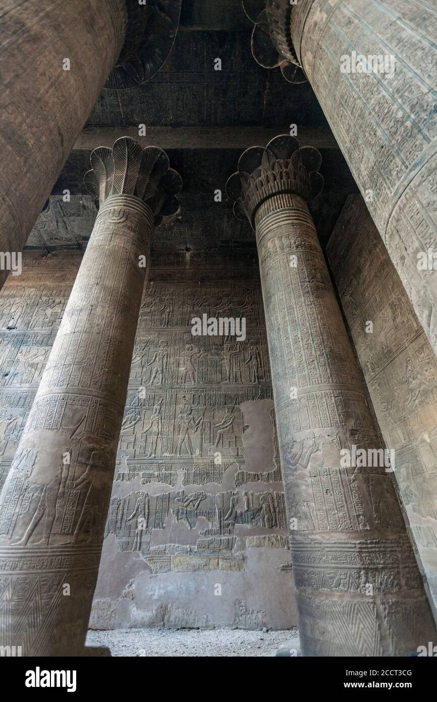 Interior of the Temple of Khnum, Esna, Egypt Stock Photo - Alamy