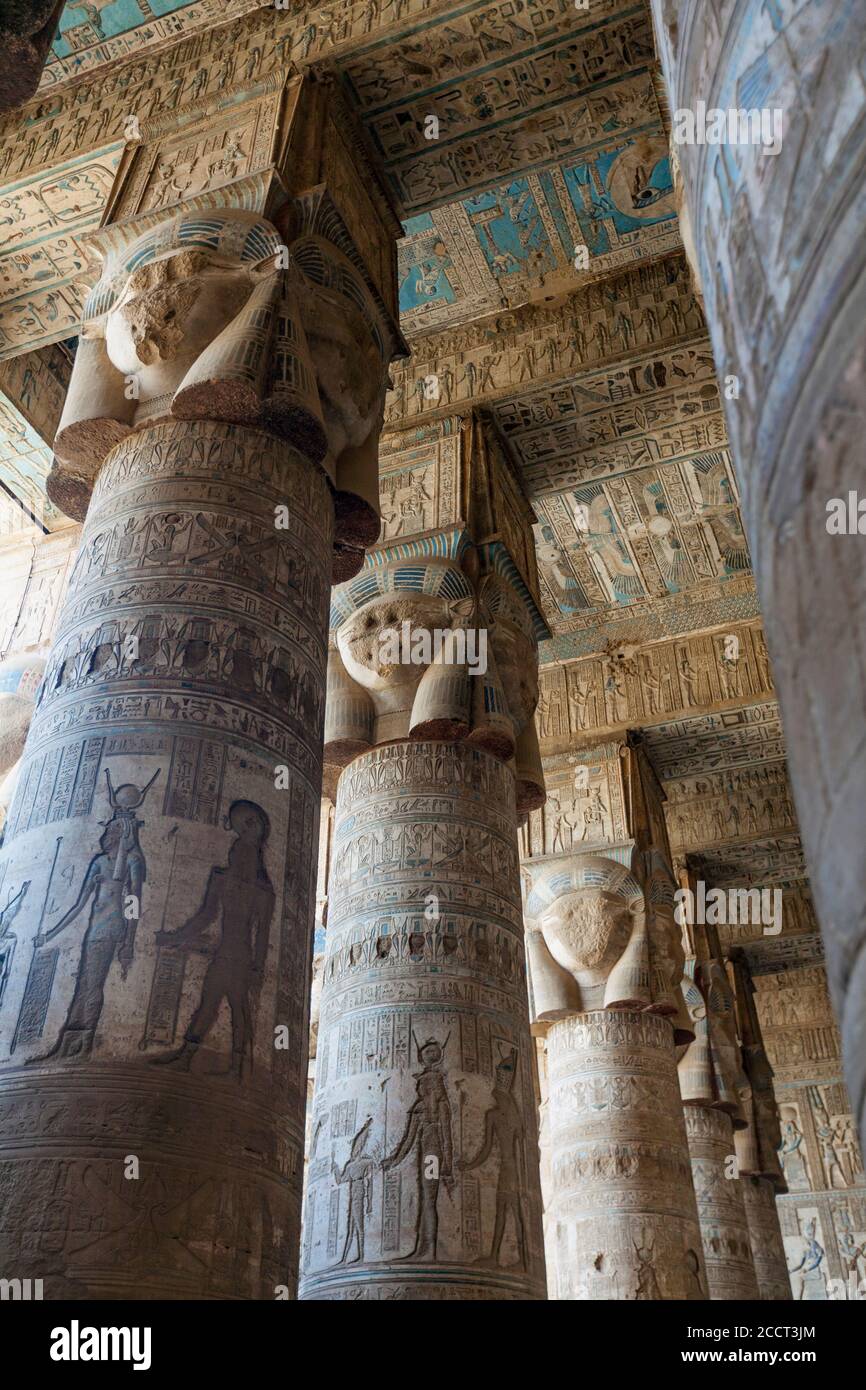Hathoric columns hi-res stock photography and images - Alamy