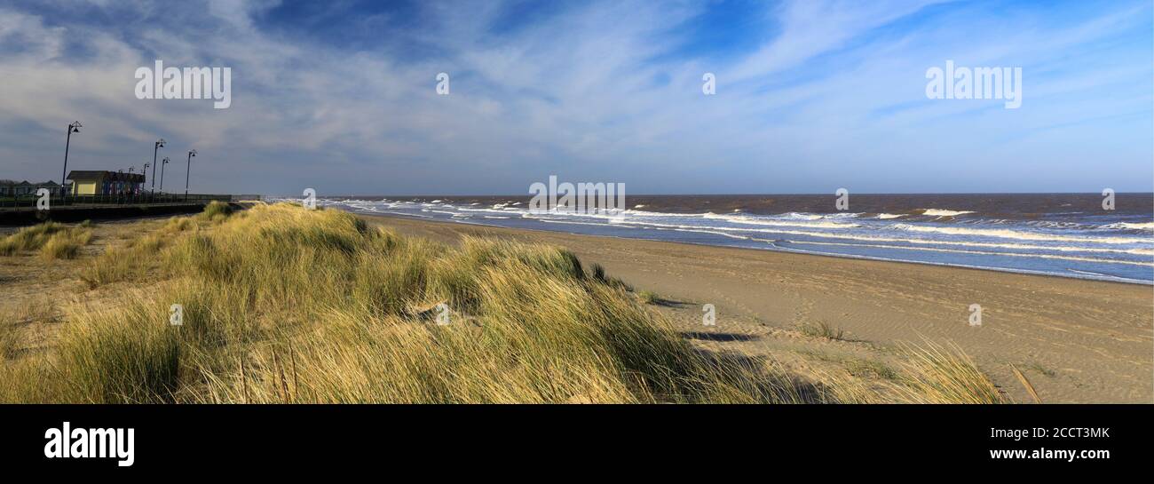 Beach and promenade, Mablethorpe town, East Lindsey, Lincolnshire ...