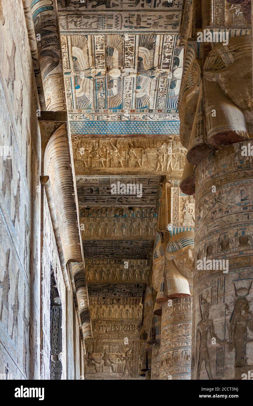 Dendera temple ceiling hi-res stock photography and images - Alamy