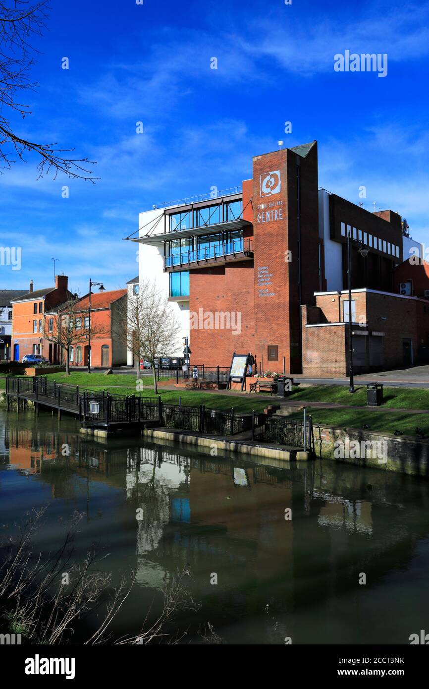 The South Holland Centre, river Welland, Spalding town; Lincolnshire ...