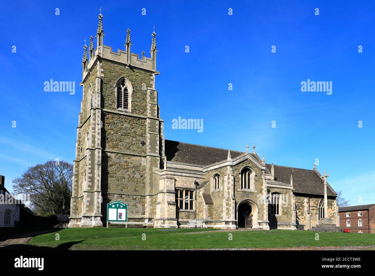 View of St Wilfreds church, Alford town, Lincolnshire, England; UK ...