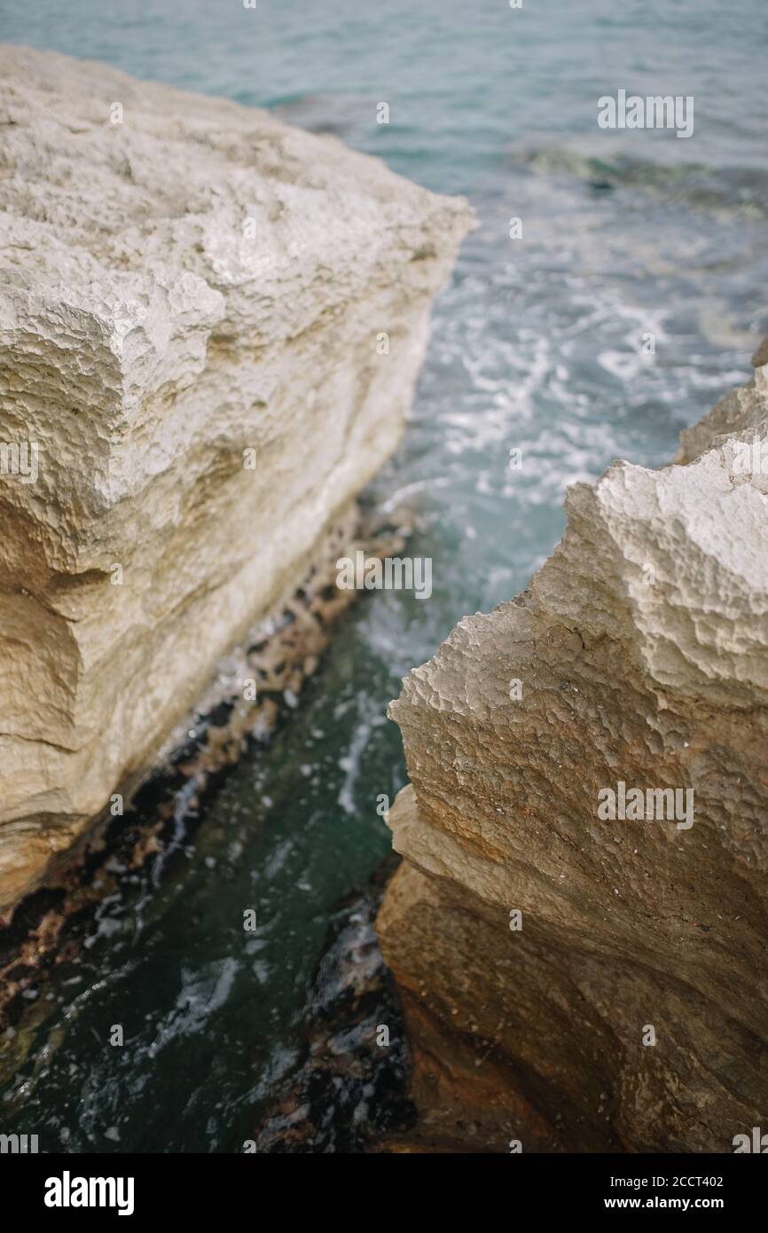 Pretty Seaside view with stones Stock Photo - Alamy