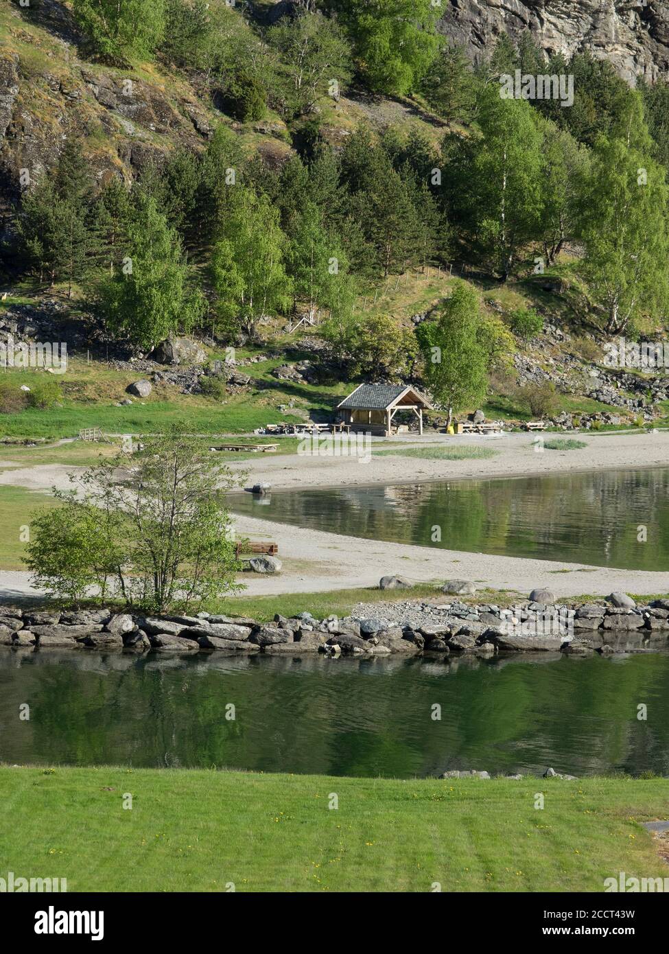 small village flam in norway Stock Photo - Alamy