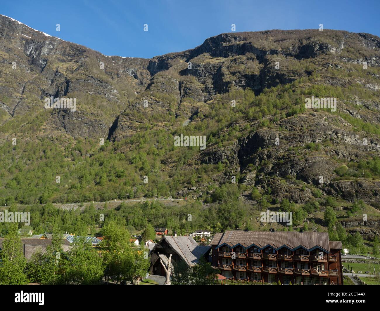 small village flam in norway Stock Photo - Alamy