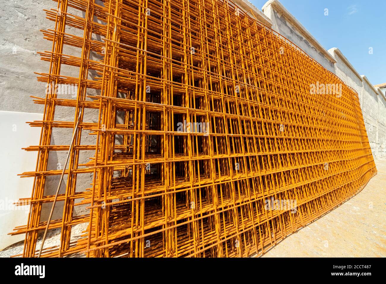 Steel rod poles construction hi-res stock photography and images - Alamy