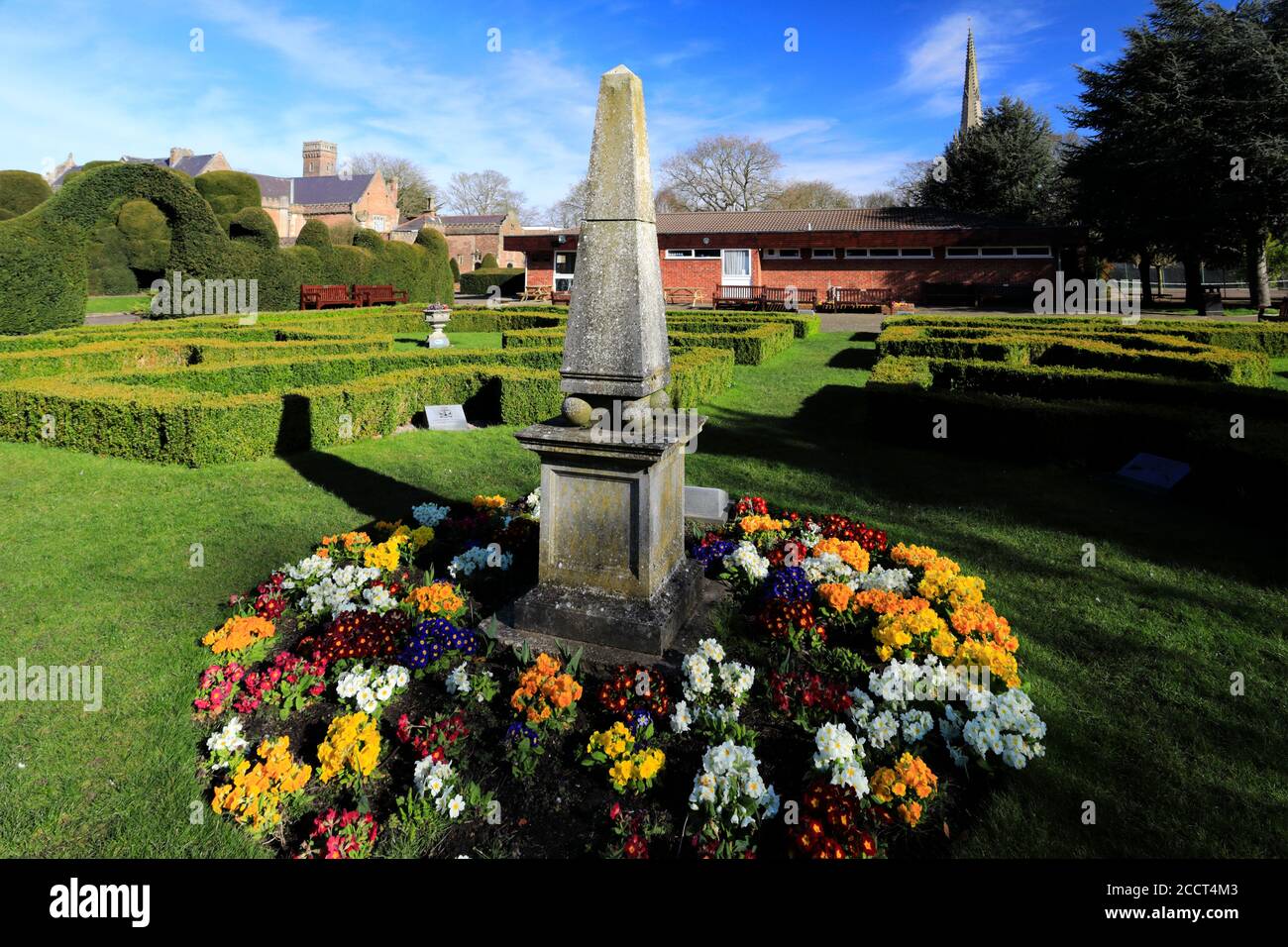 Summer; Ayscoughfee Hall and gardens; Spalding town; Lincolnshire ...