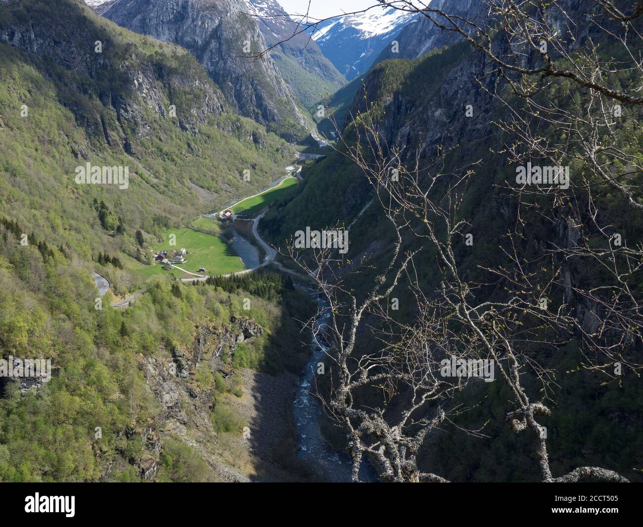 small village flam in norway Stock Photo - Alamy