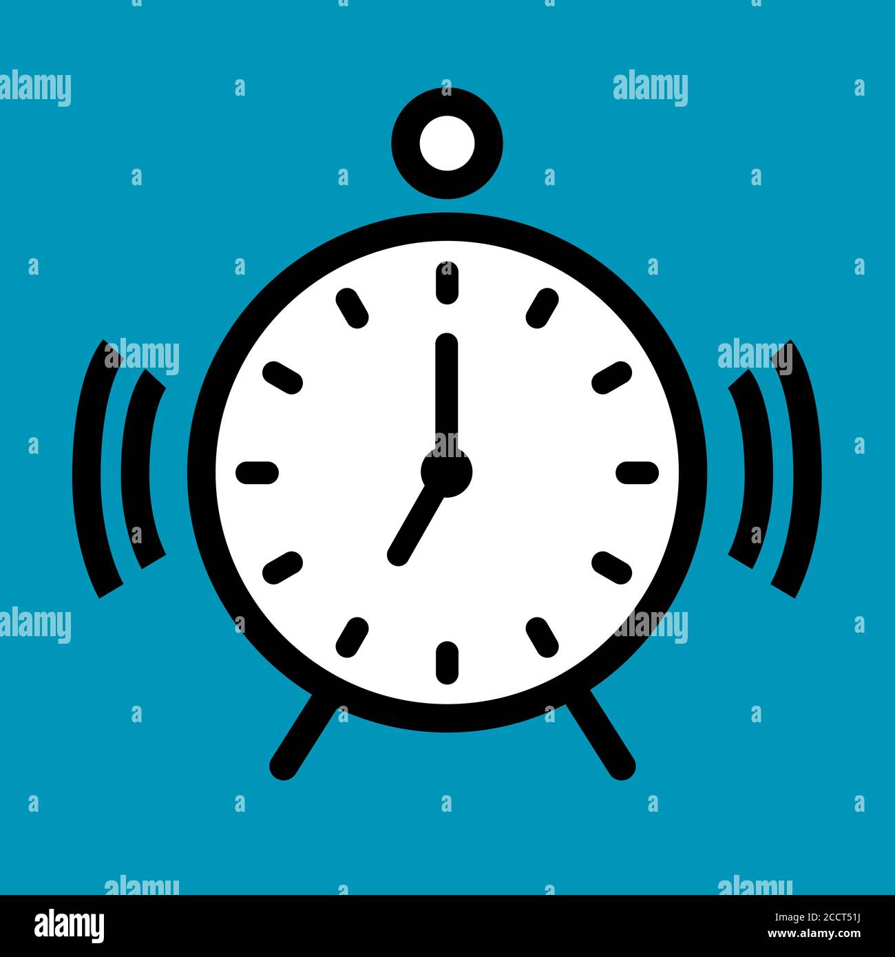 Alarm clock ringing time Stock Vector Images - Alamy