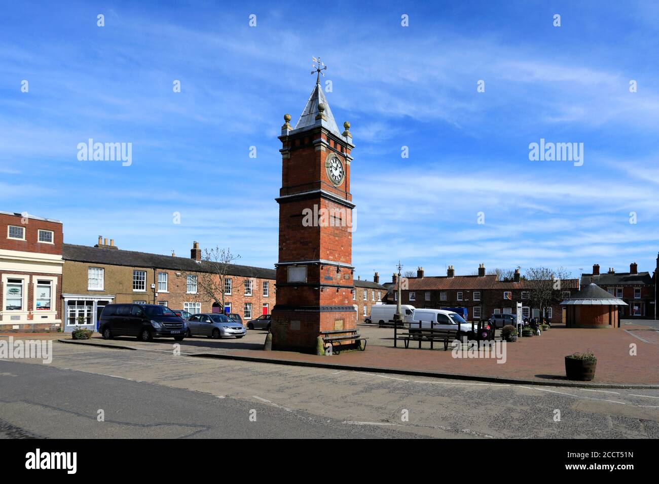 The Clock Tower, Market place, Wainfleet All Saints town, East Lindsey ...