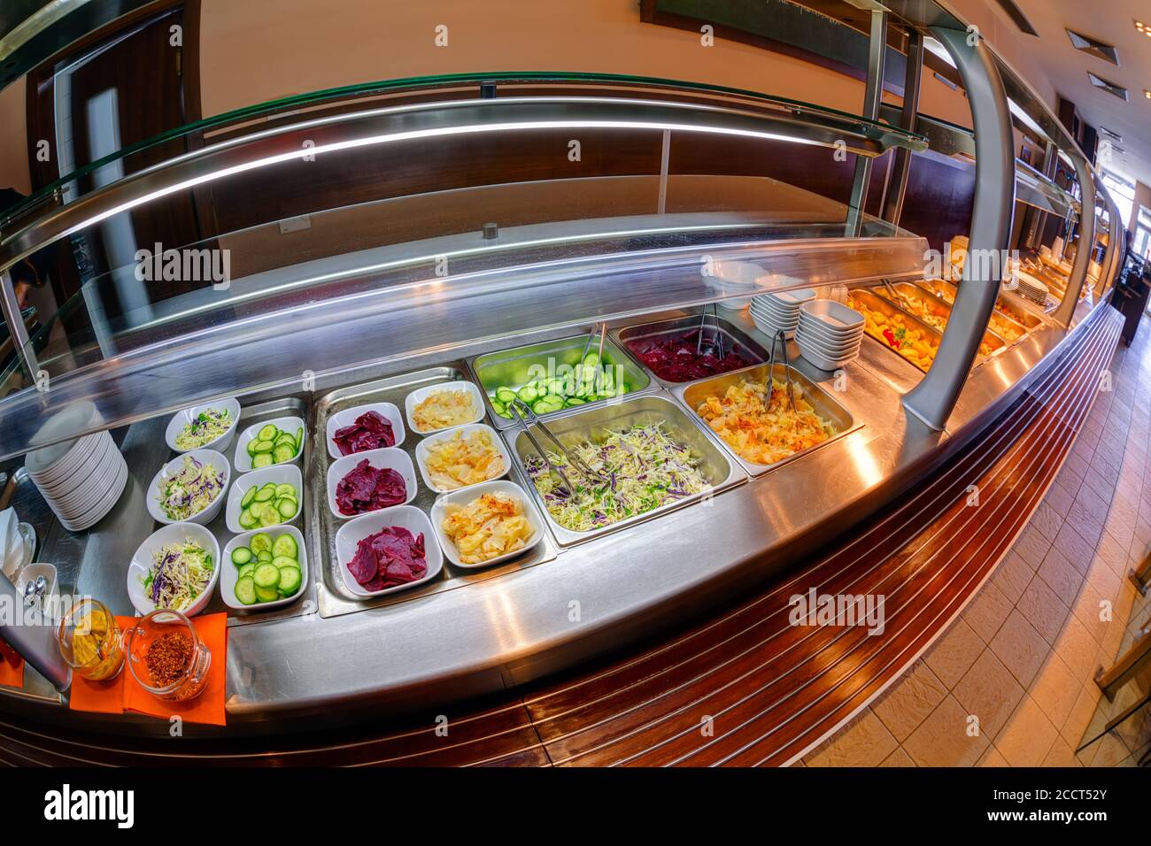 Stainless steel buffet counter hi-res stock photography and images - Alamy