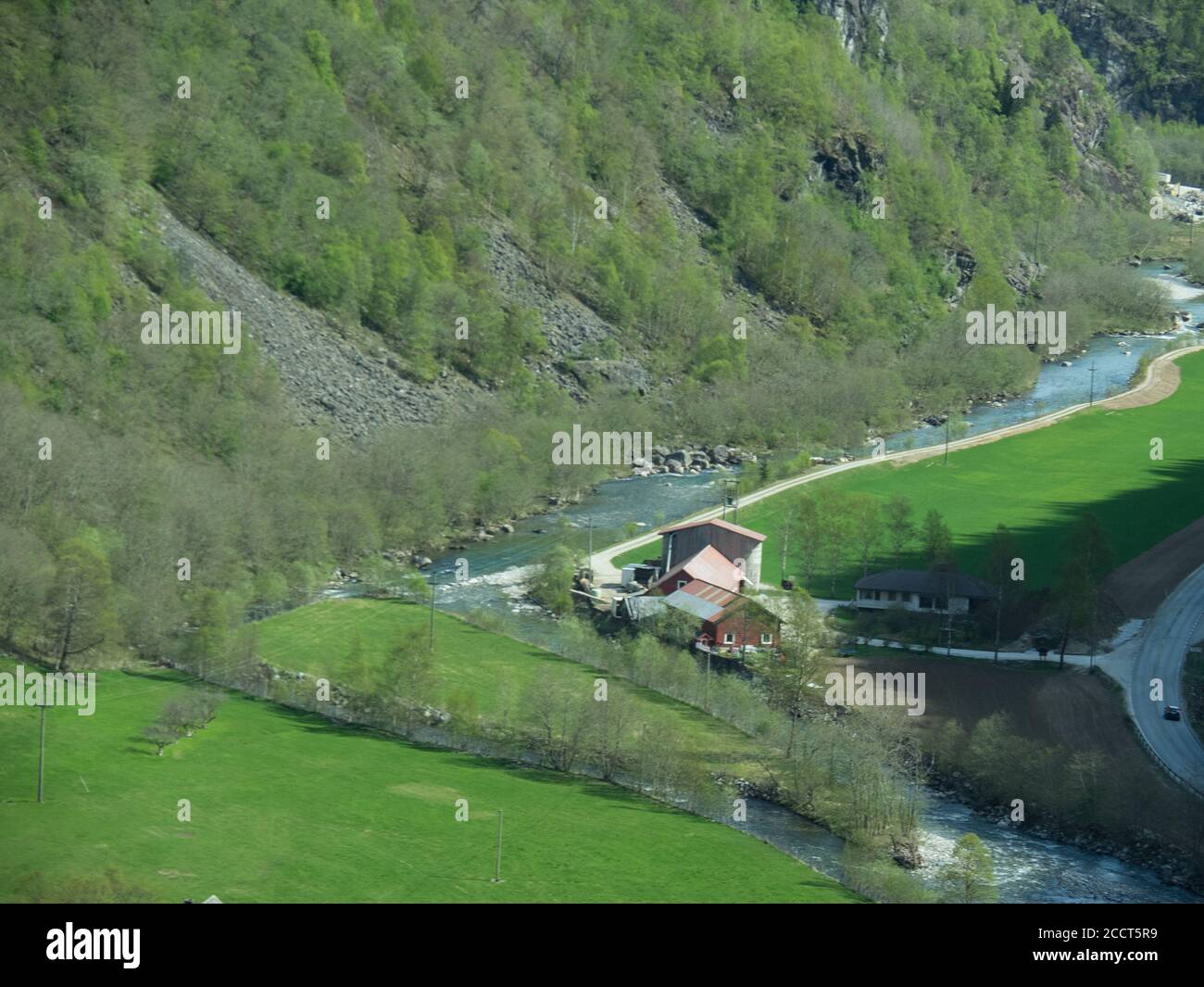 small village flam in norway Stock Photo - Alamy