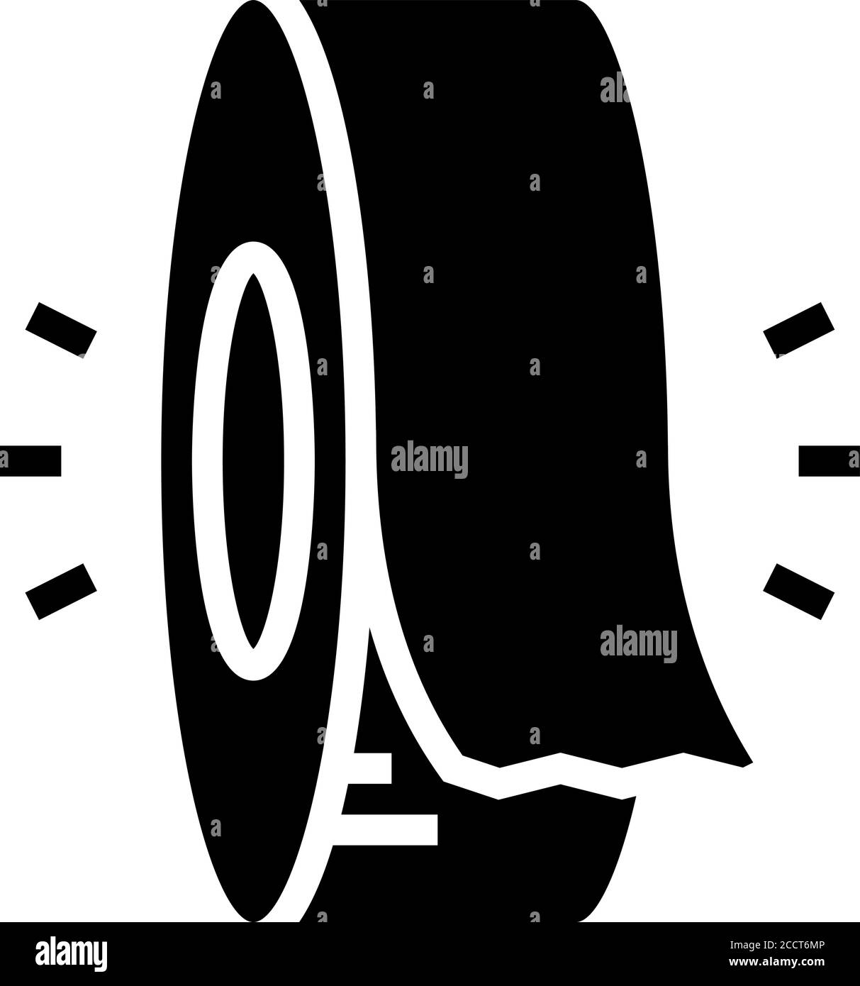 insulation roll glyph icon vector illustration Stock Vector Image & Art ...