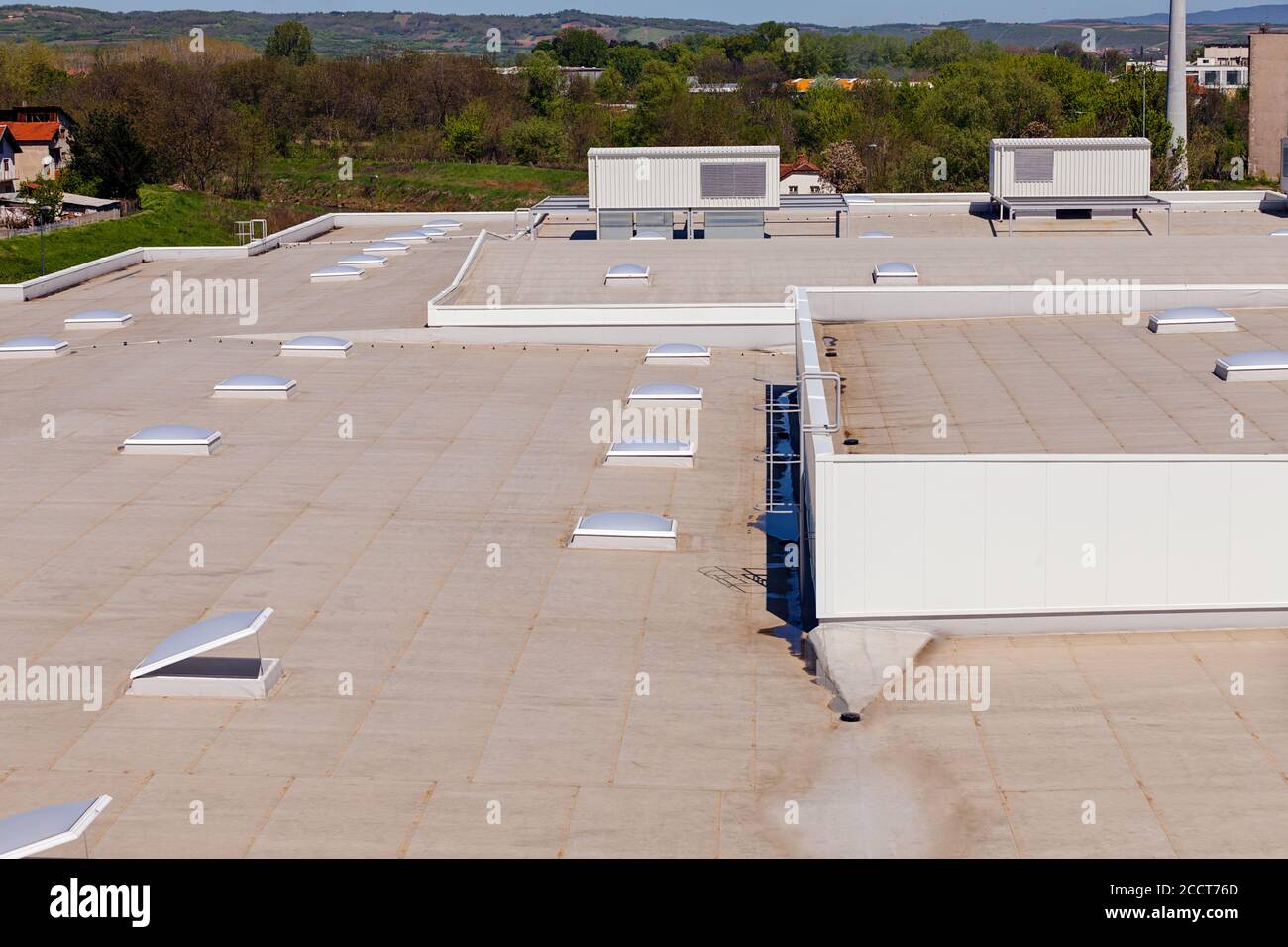 roof window on the industrial hall Stock Photo - Alamy