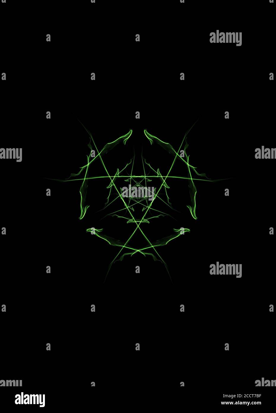 Abstract fractal letter F Stock Photo - Alamy