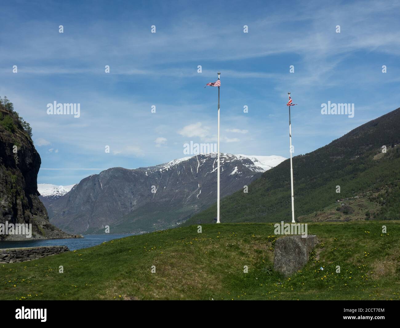 small village flam in norway Stock Photo - Alamy
