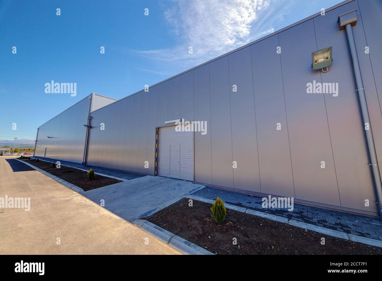 entrance for employees in the industrial hall Stock Photo - Alamy