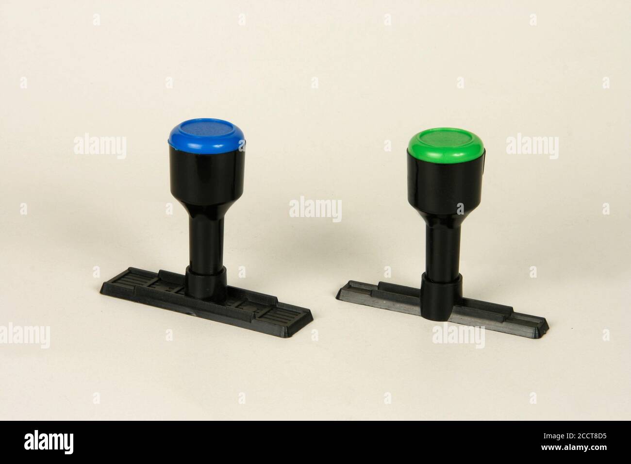 Stamp made of rubber, used to print the date, company name, emblem ...