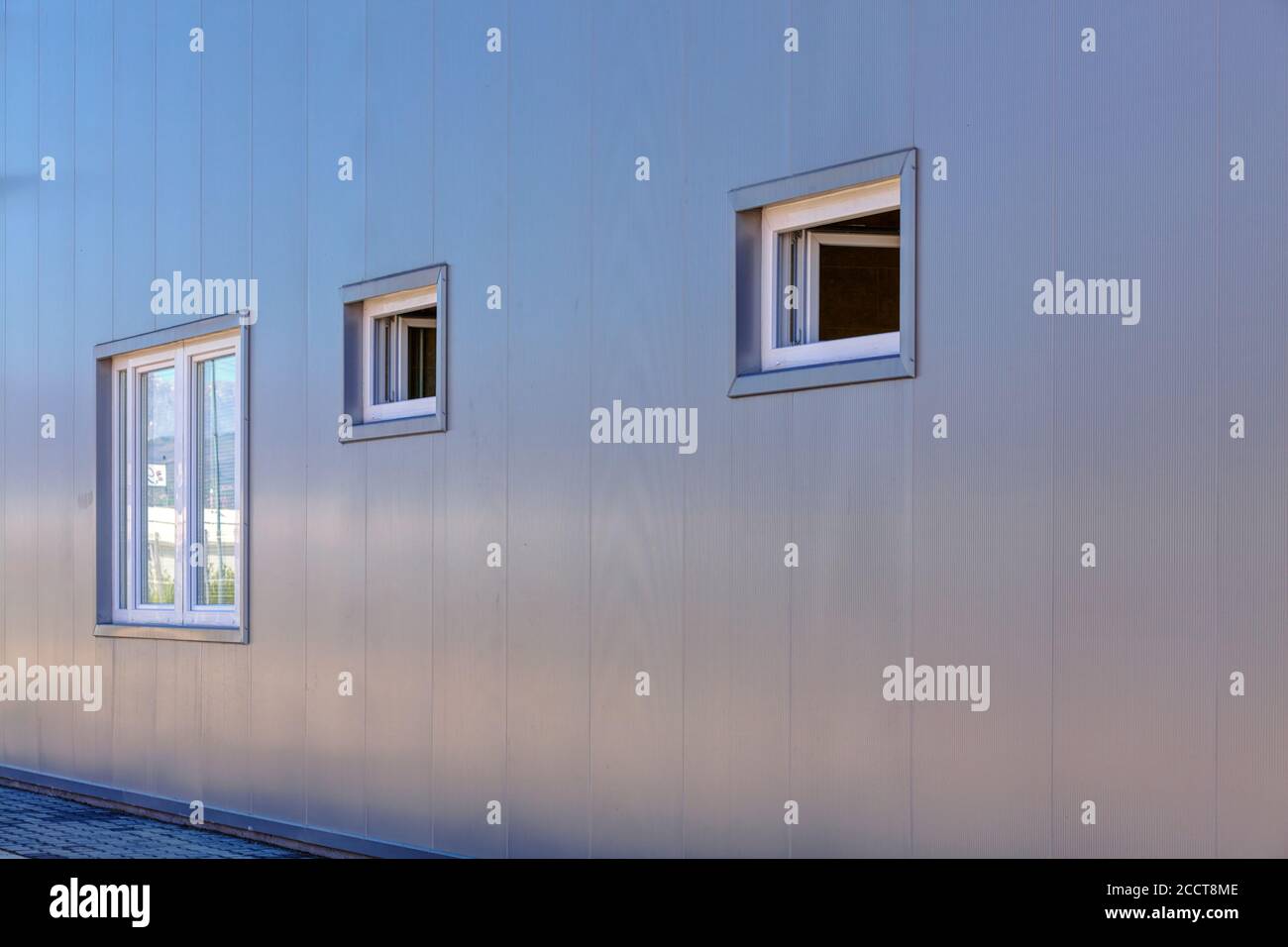 windows in the large hall from aluminum facades Stock Photo - Alamy