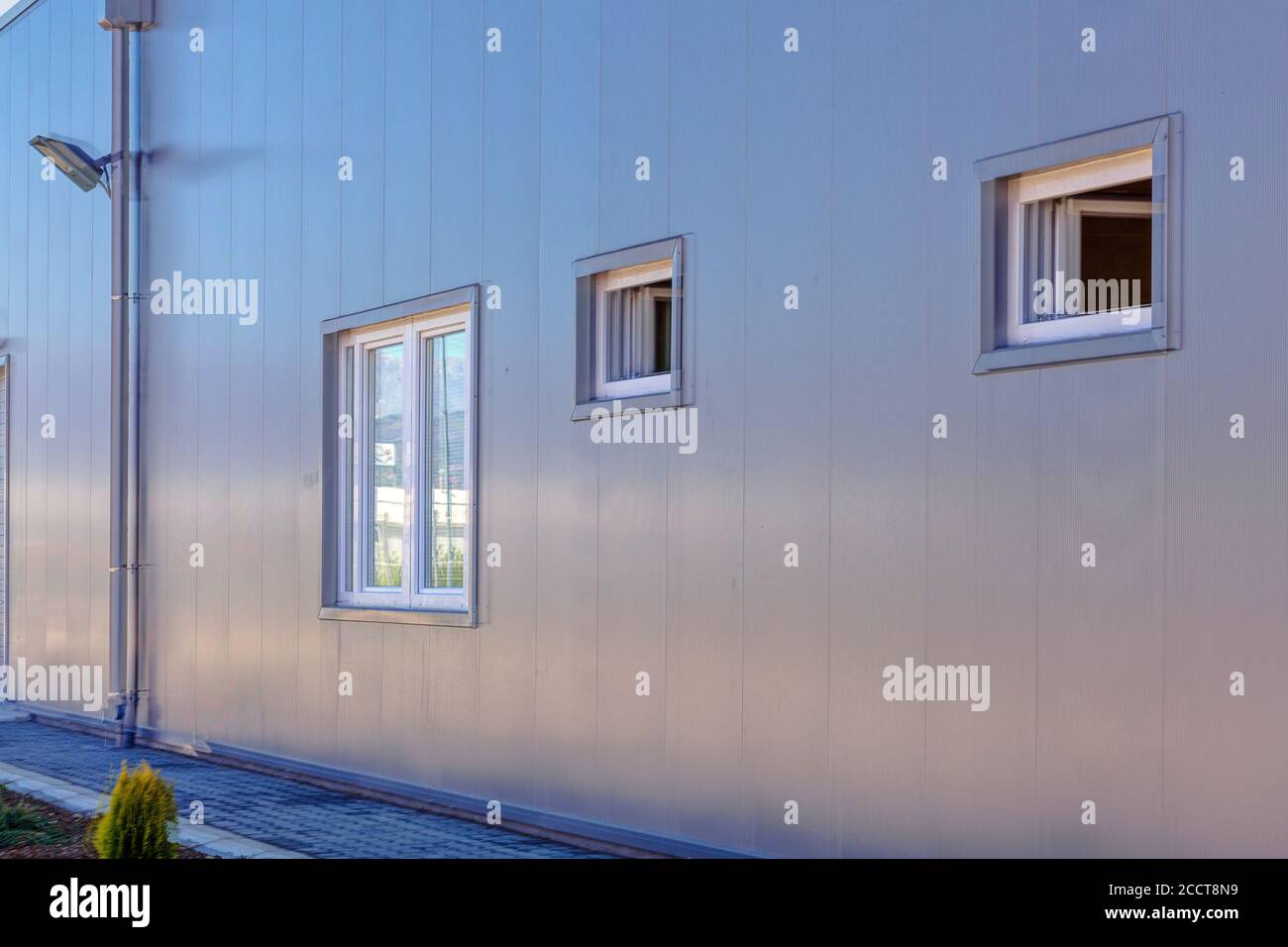 windows in the large hall from aluminum facades Stock Photo - Alamy