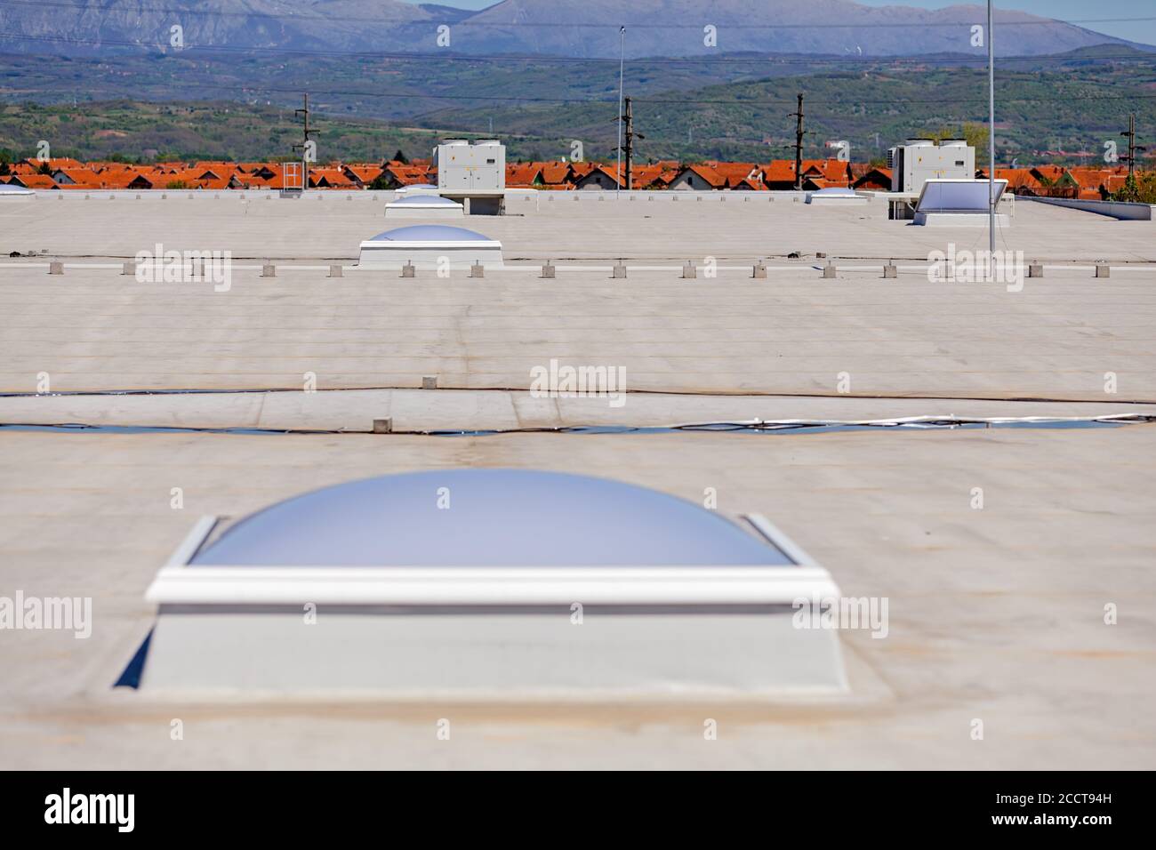 roof window on the industrial hall Stock Photo - Alamy