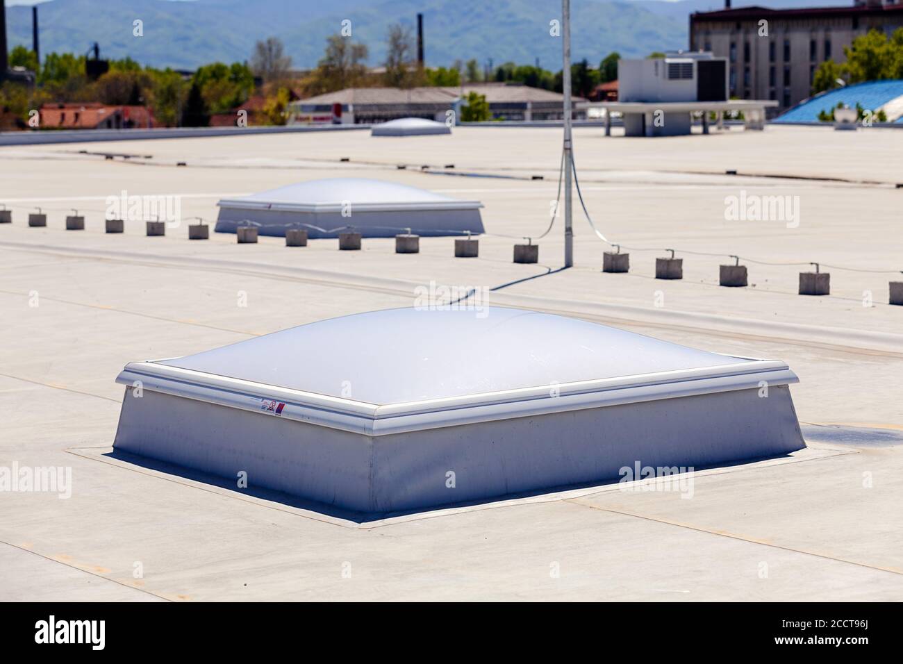 roof window on the industrial hall Stock Photo - Alamy