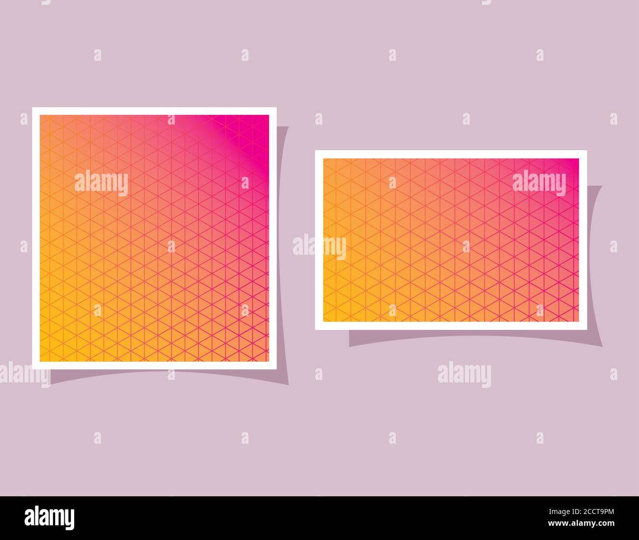 yellow with pink gradient and pattern backgrounds frames design ...