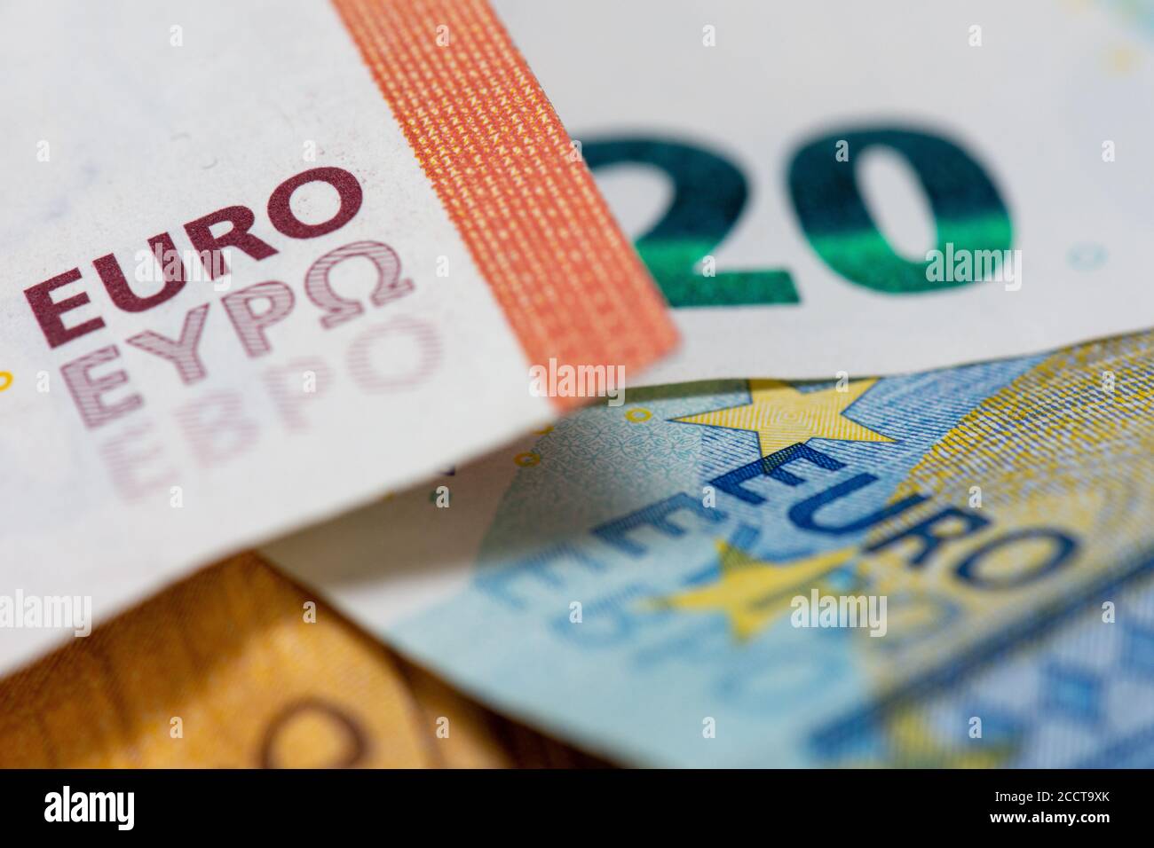 Euro notes word hi-res stock photography and images - Alamy