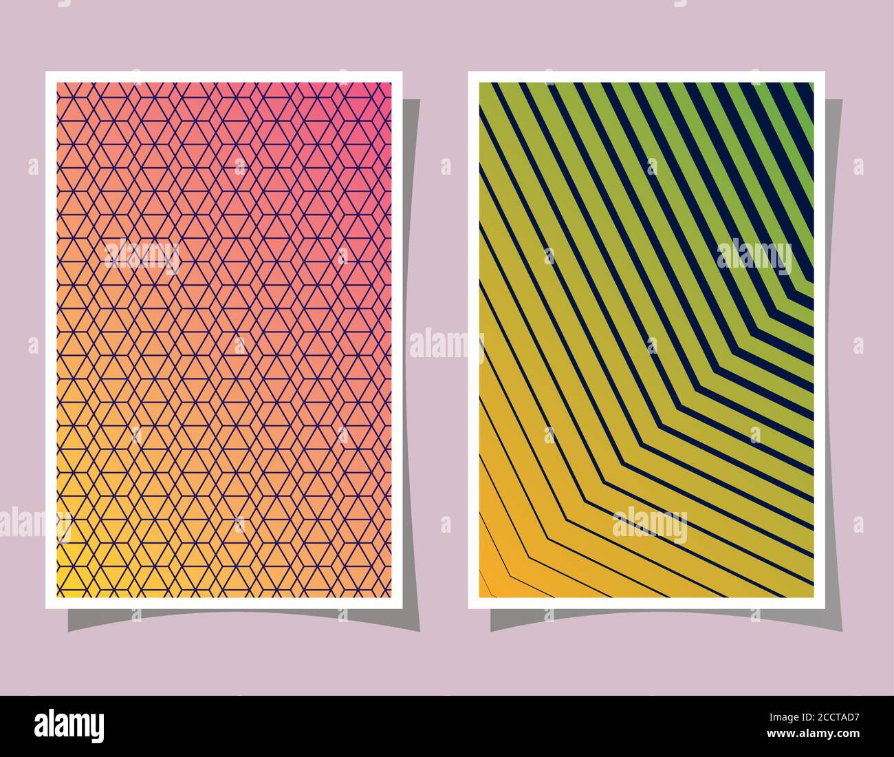 pink with yellow and green gradient and pattern backgrounds frames ...