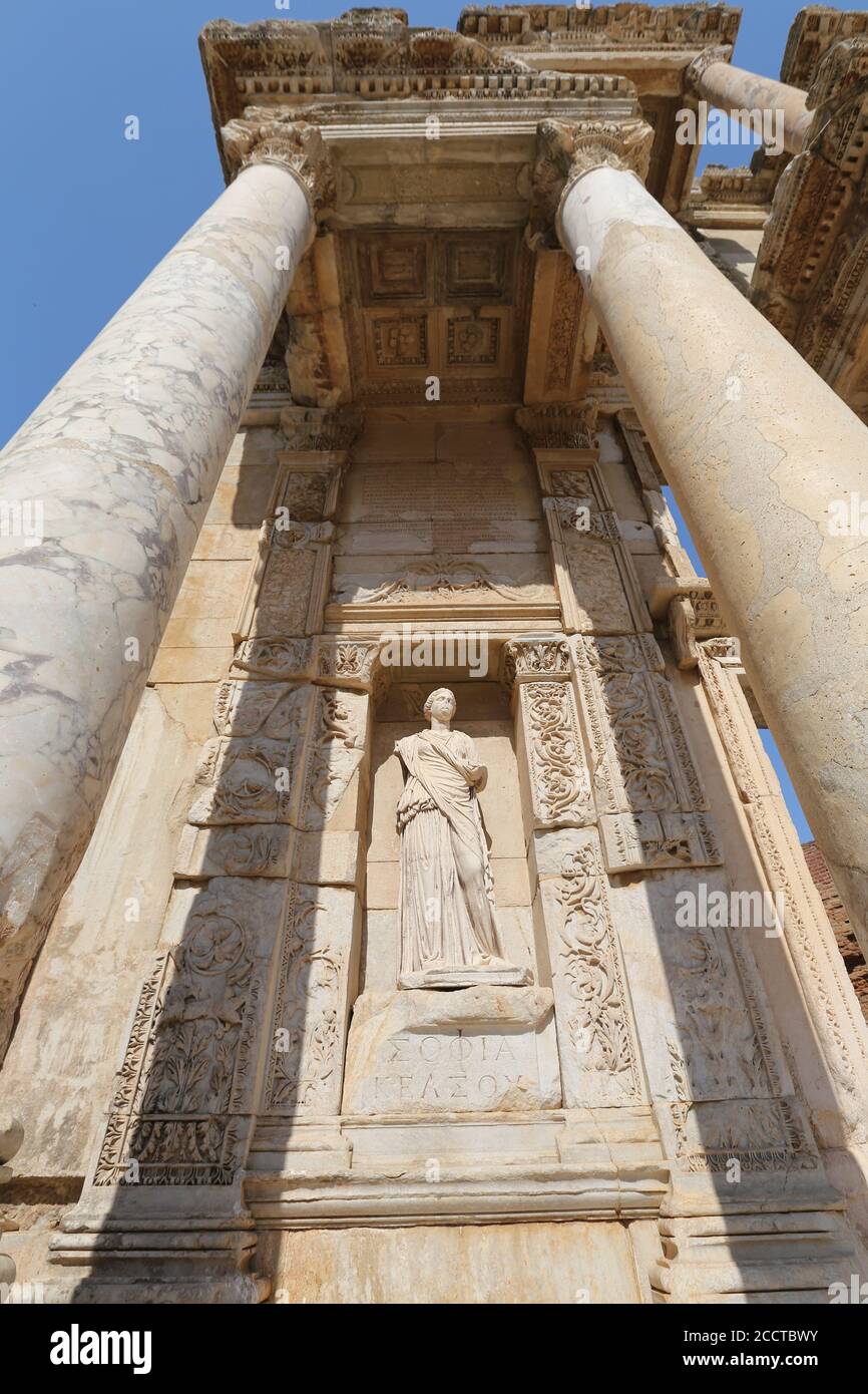 Personification of Wisdom Statue in Ephesus Ancient City, Selcuk Town ...
