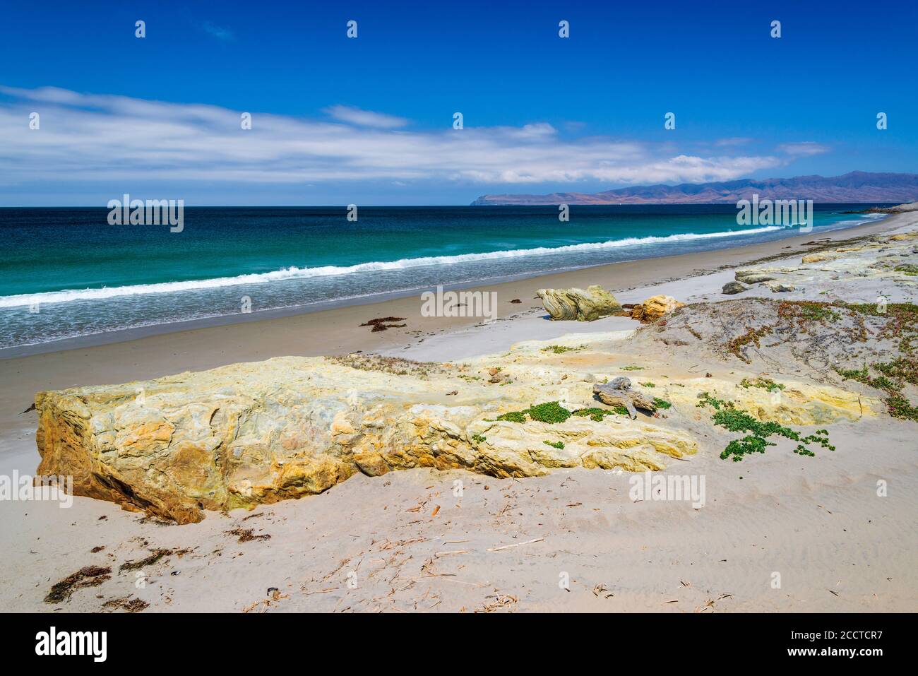 The beach at Skunk Point, Santa Rosa Island, Channel Islands National ...