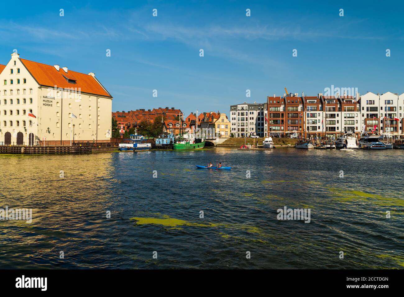 Gdansk, North Poland - August 13, 2020: People riding kayak enjoying ...