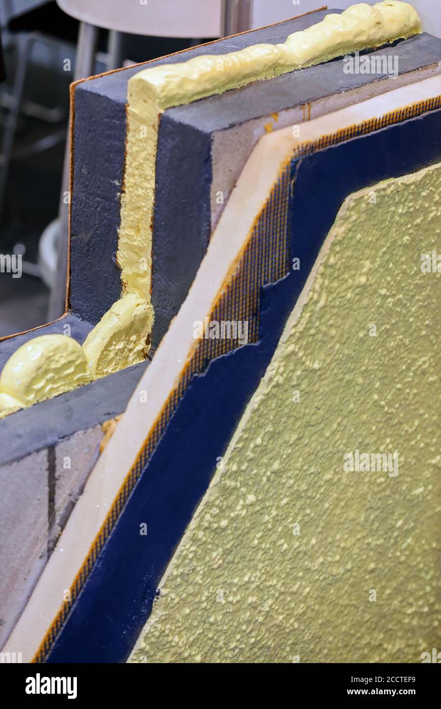 thermo blocks for the construction of buildings Stock Photo - Alamy