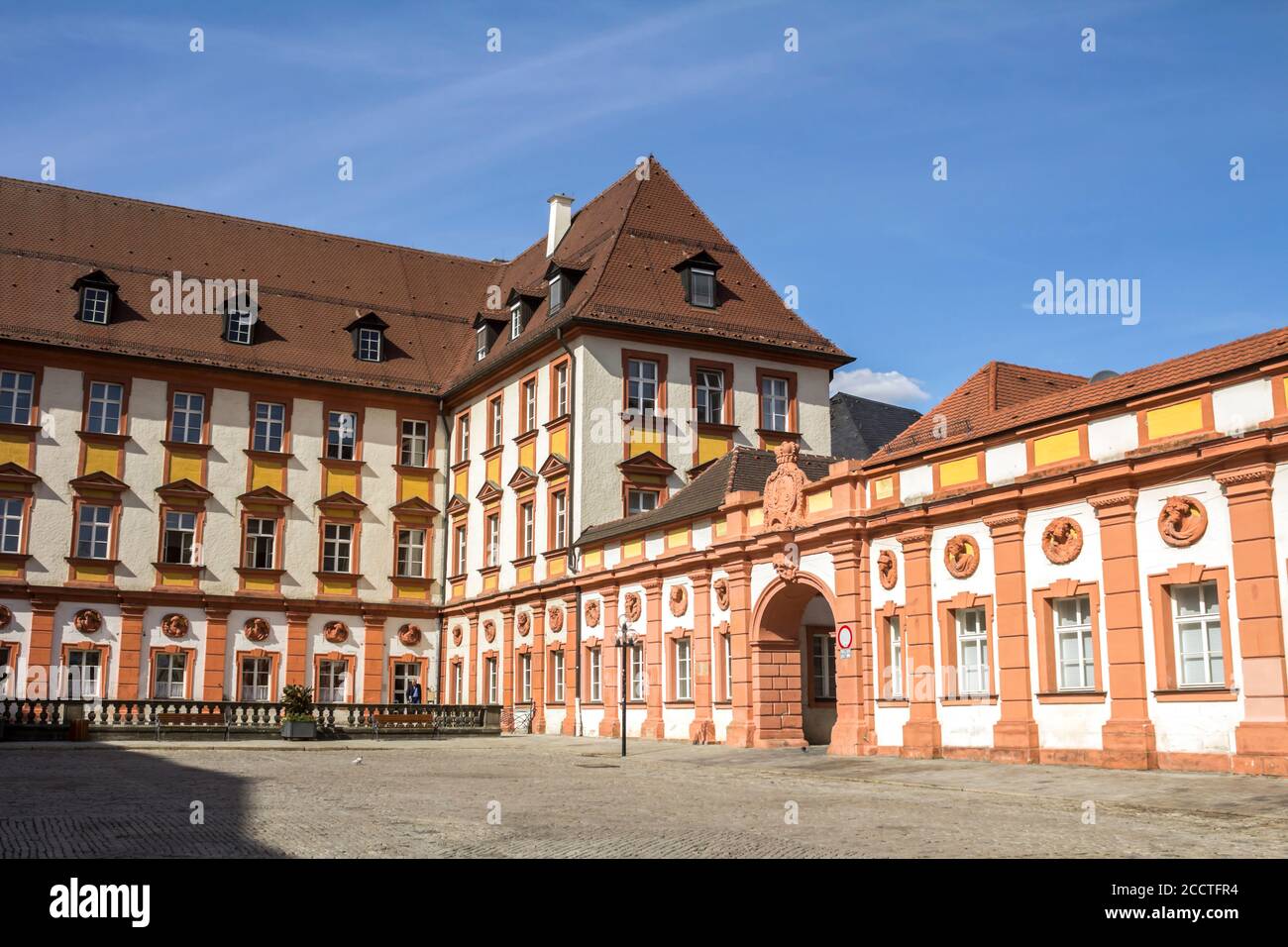 Old Castle of Bayreuth, Germany. Bayreuth is famous for its annual ...