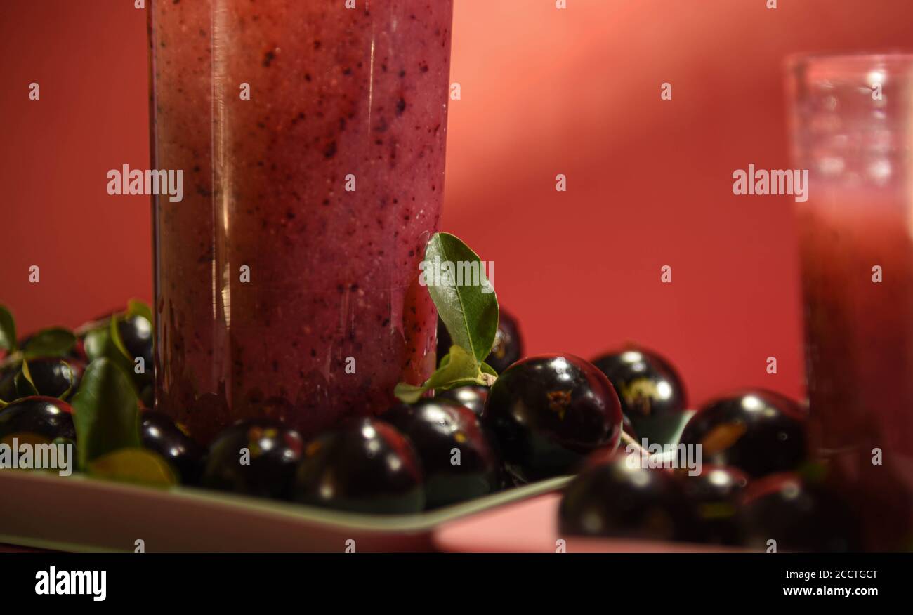 Jabuticaba juice. Natural drink and detox. refreshing and exotic drink ...