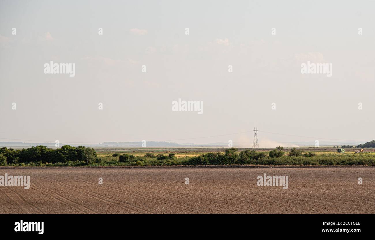 Land preparation. Planting and sowing of irrigated rice in southern ...