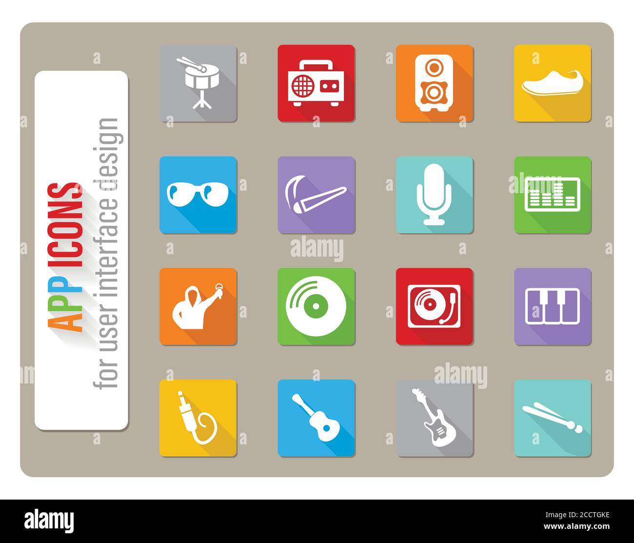 music icon set Stock Vector Image & Art - Alamy