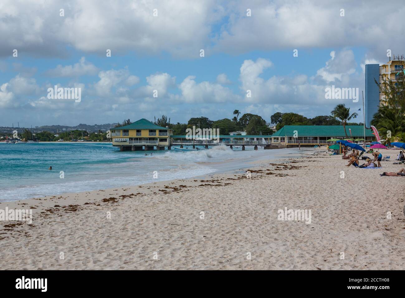 The beach at Carlisle Bay, Bridgetown, Barbados Stock Photo - Alamy