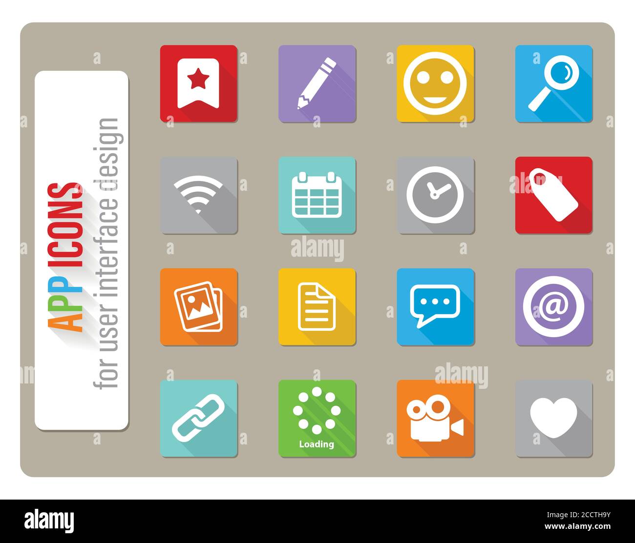 Social media simply icons Stock Vector Image & Art - Alamy