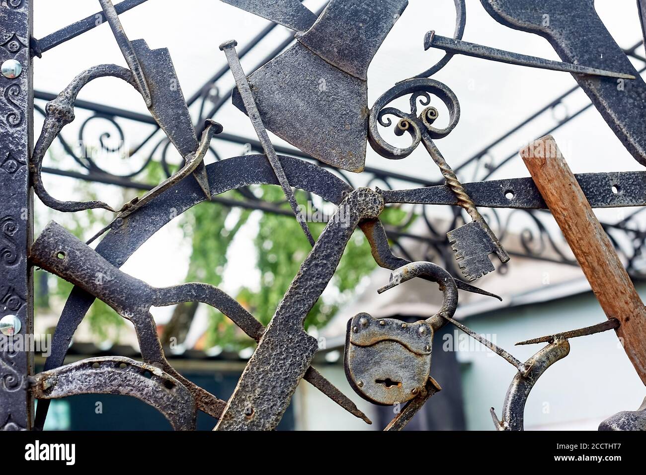 Texture.Different items made by a blacksmith, combined together. Forge ...