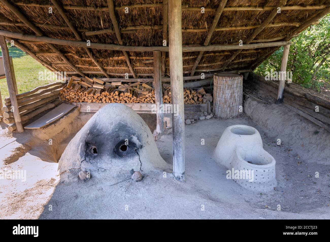 Reconstruction interior neolithic house hi-res stock photography and ...