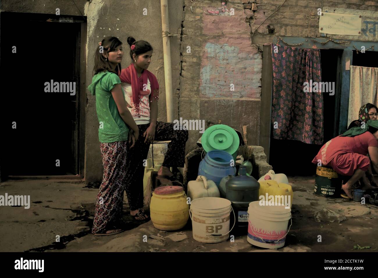 Nepal water supply hi-res stock photography and images - Alamy