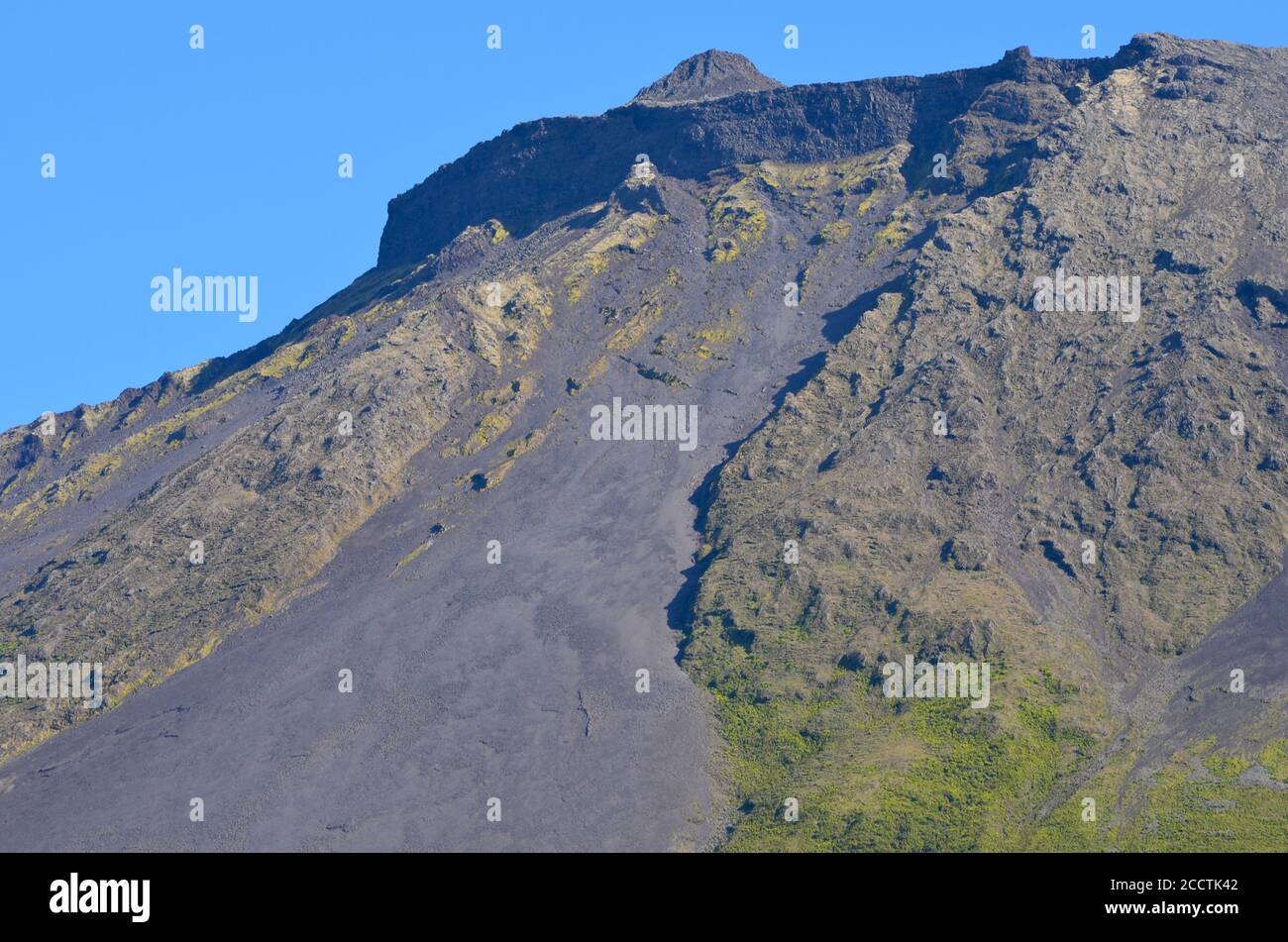 The conical Pico volcano looming over its namesake island (Azores ...